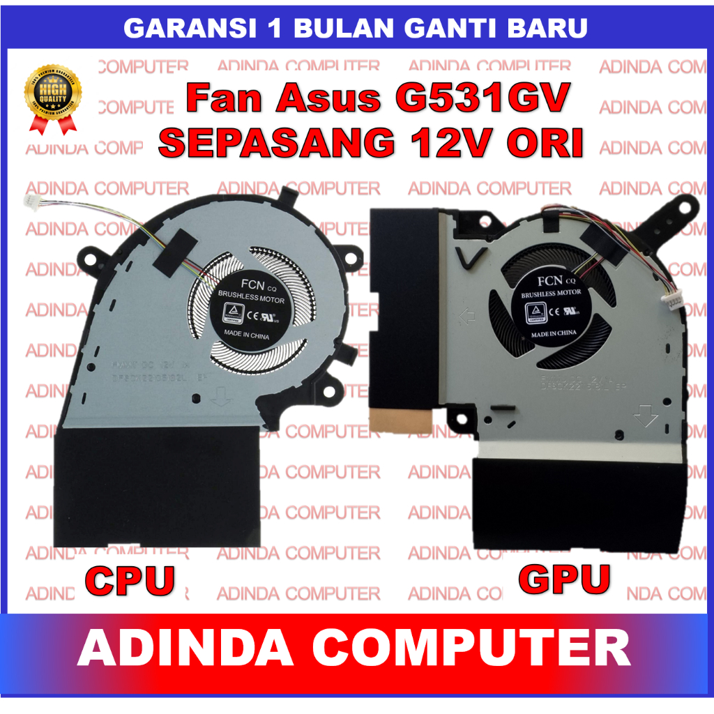 Fan Asus ROG Strix G531GV G531 G531 G531G G531GD G531GU G531GW G512 ...