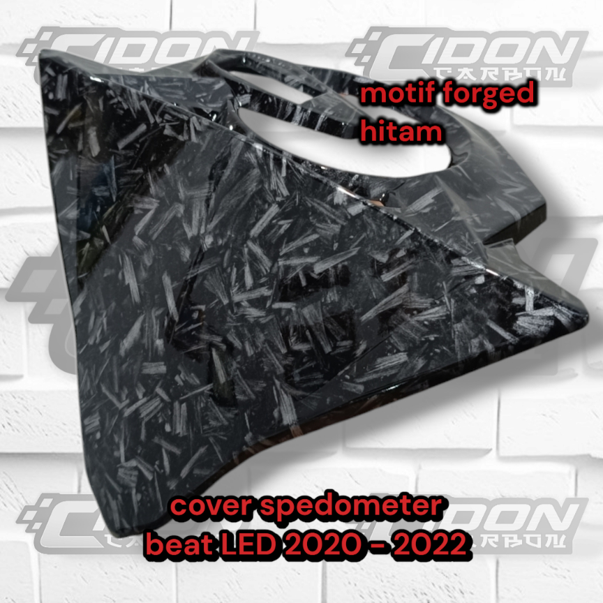 HITAM Cover visor speedometer beat LED K1A carbon wtp forged black 2020 ...