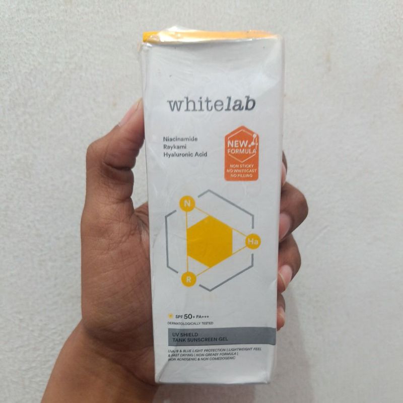 [Mustsa] Whitelab UV Shield Tank Sunscreen Gel SPF 50+ PA++++ 30gr ...