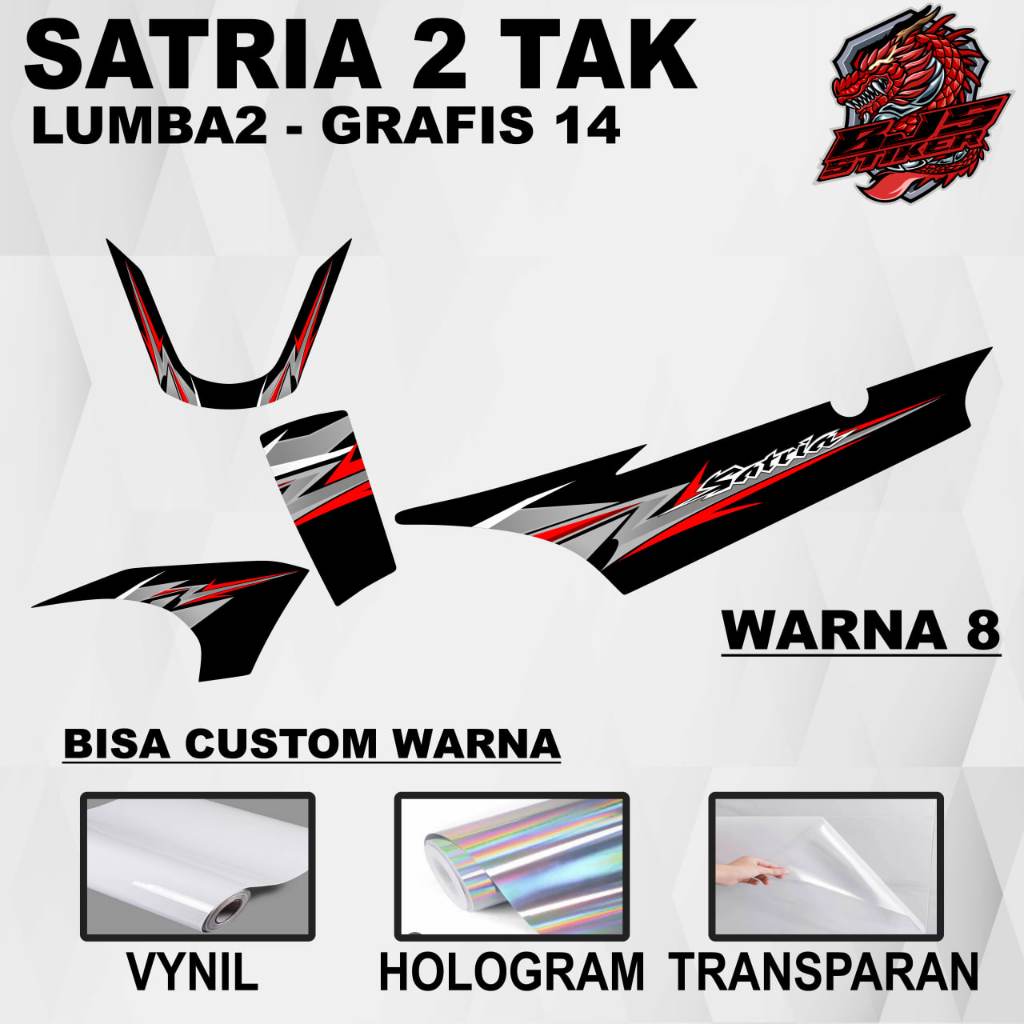 MESIN Suzuki Satria 2 stroke Satria Lumba striping sticker - Suzuki ...