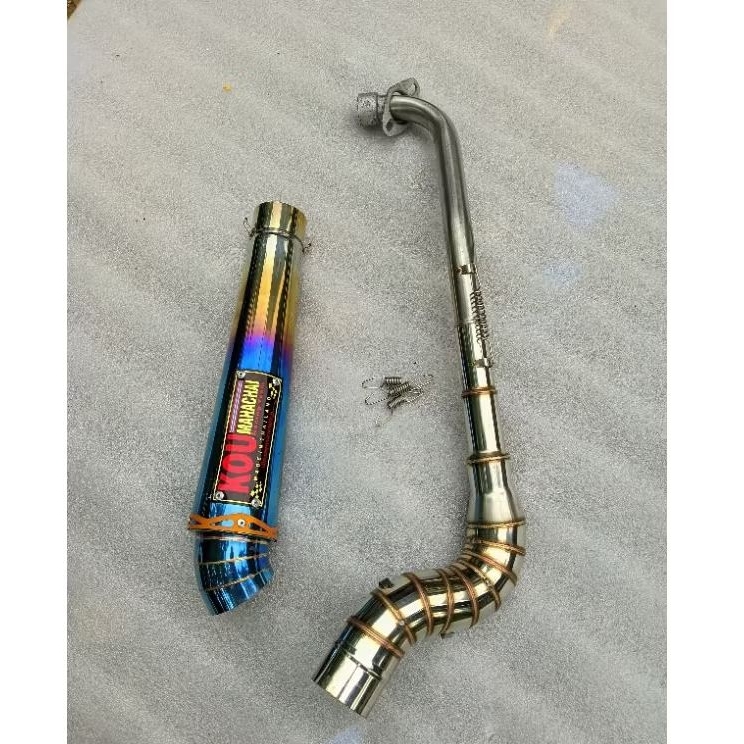 Kou MAHACHAI Pipe canister conical open specs exhaust Pipe for Wave 125 ...
