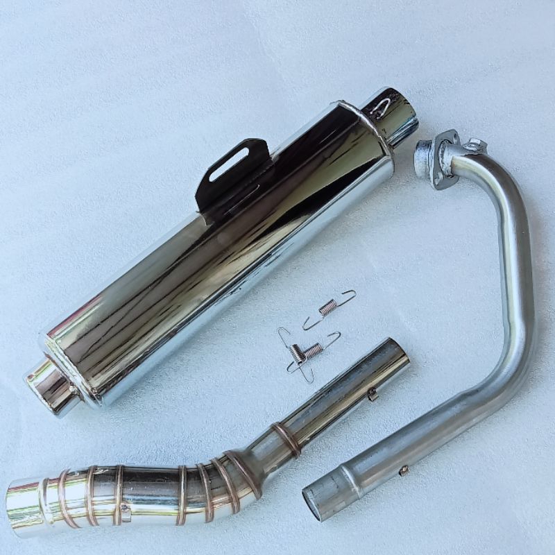 Exhaust Power pipe canister standard 51mm for xrm 100 110 125wave fury ...