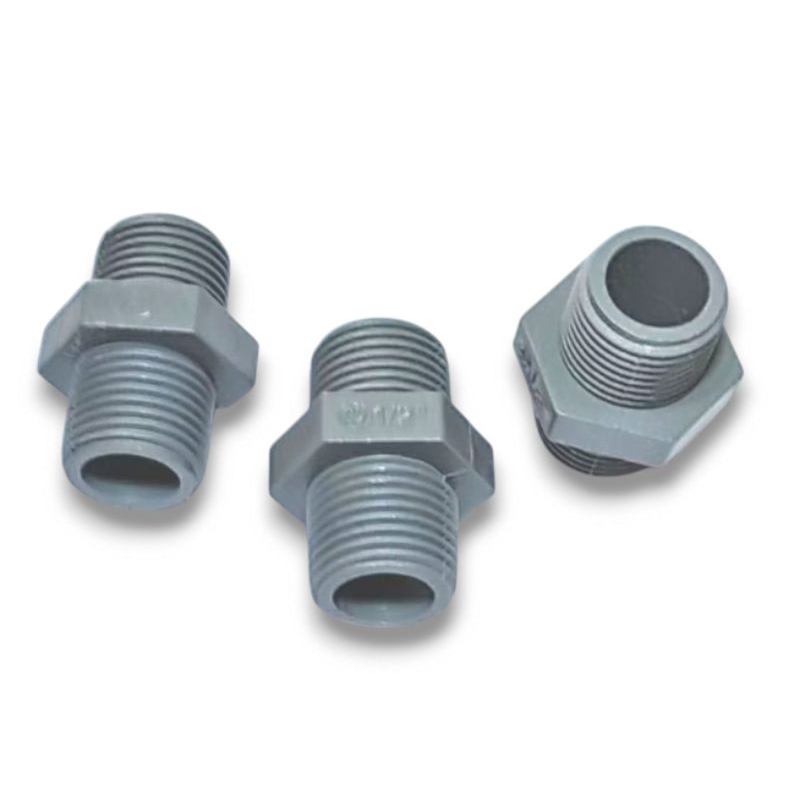Double Thread Outer Connection Double Thread nipple nipple PVC 1/2 & 3/ ...
