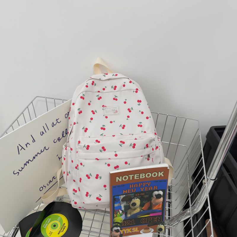 Cute fruit pattern girls school backpack + girls backpack + women's ...