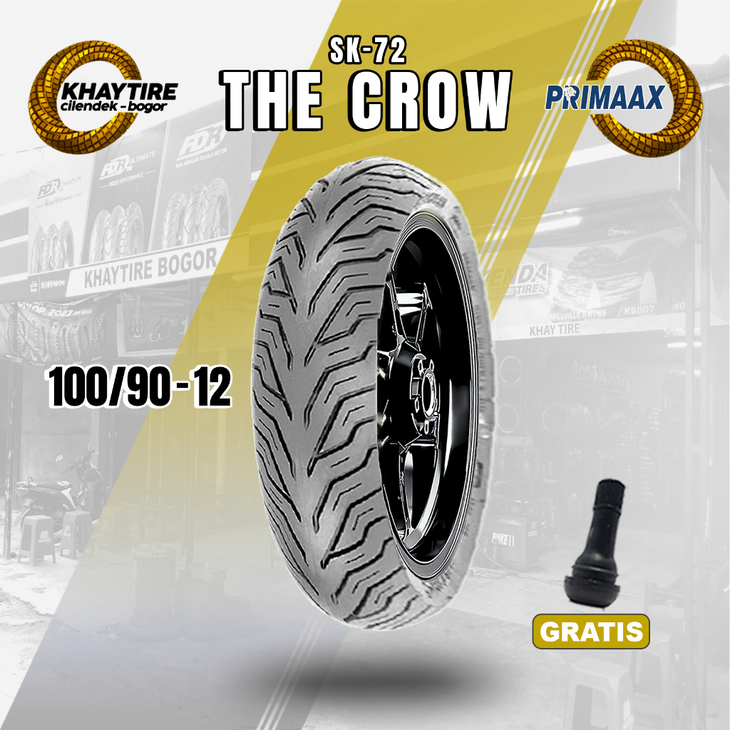 Honda NEW SCOOPY Motorcycle Front Tire - FREEGO PRIMAAX SK 72 THE CROW ...