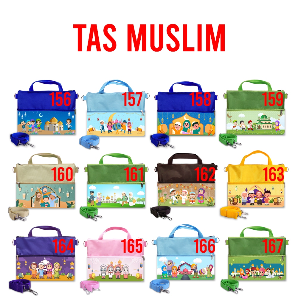 Muslim Series Sling Bag Islamic Activity Souvenir TPA TPQ Teenager ...
