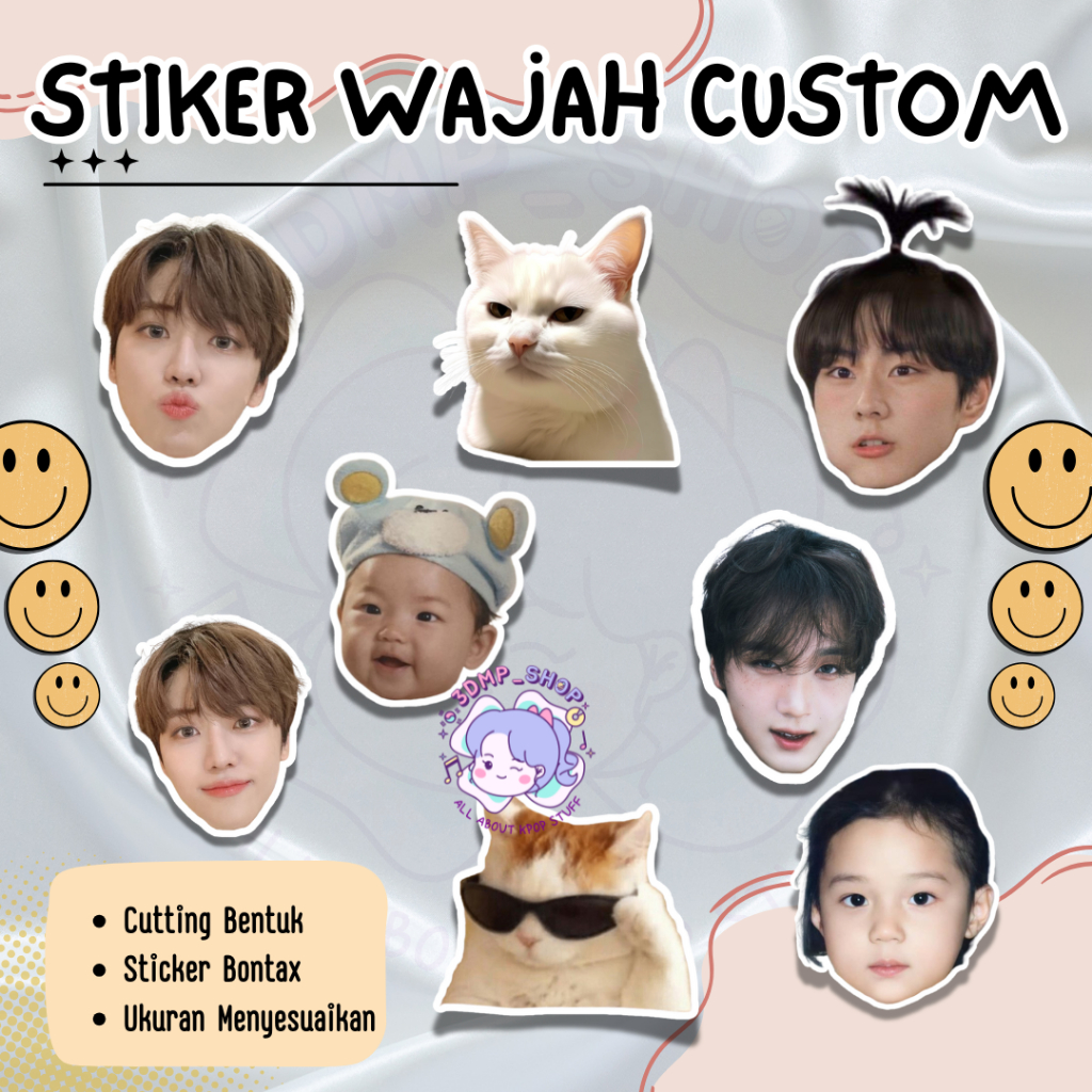 Custom CUTTING FACE STICKER A3+ BONTAX CHROMO | Shopee Malaysia