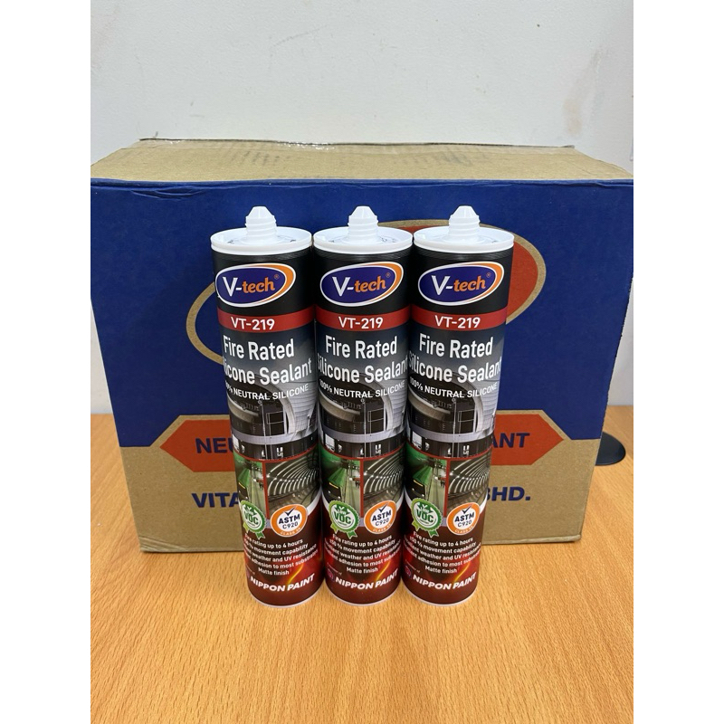 Silicone Sealant Fire Rated V-Tech VT-219 V-Tech Fire Rated Silicone ...