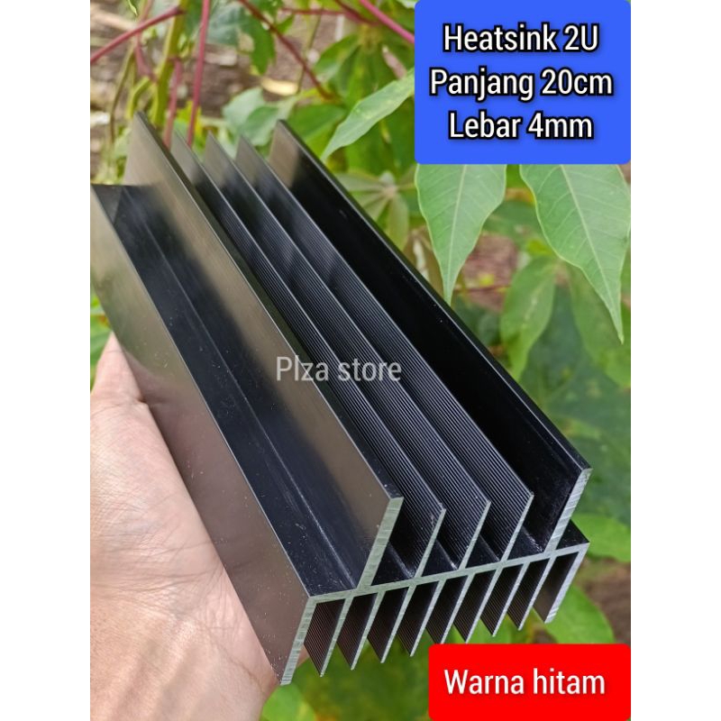 Heatsink/Cool HS Heatsink 2U length 20cm thickness 4mm black color good ...