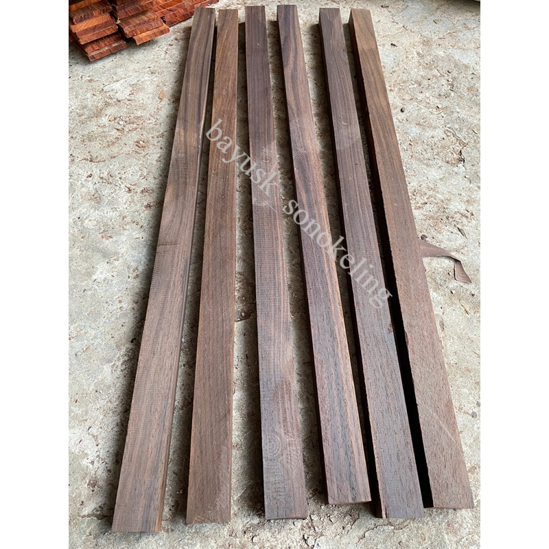 KAYU Full rosewood galih 1,5 x 1,5 x 50cm list of custom size wood ...
