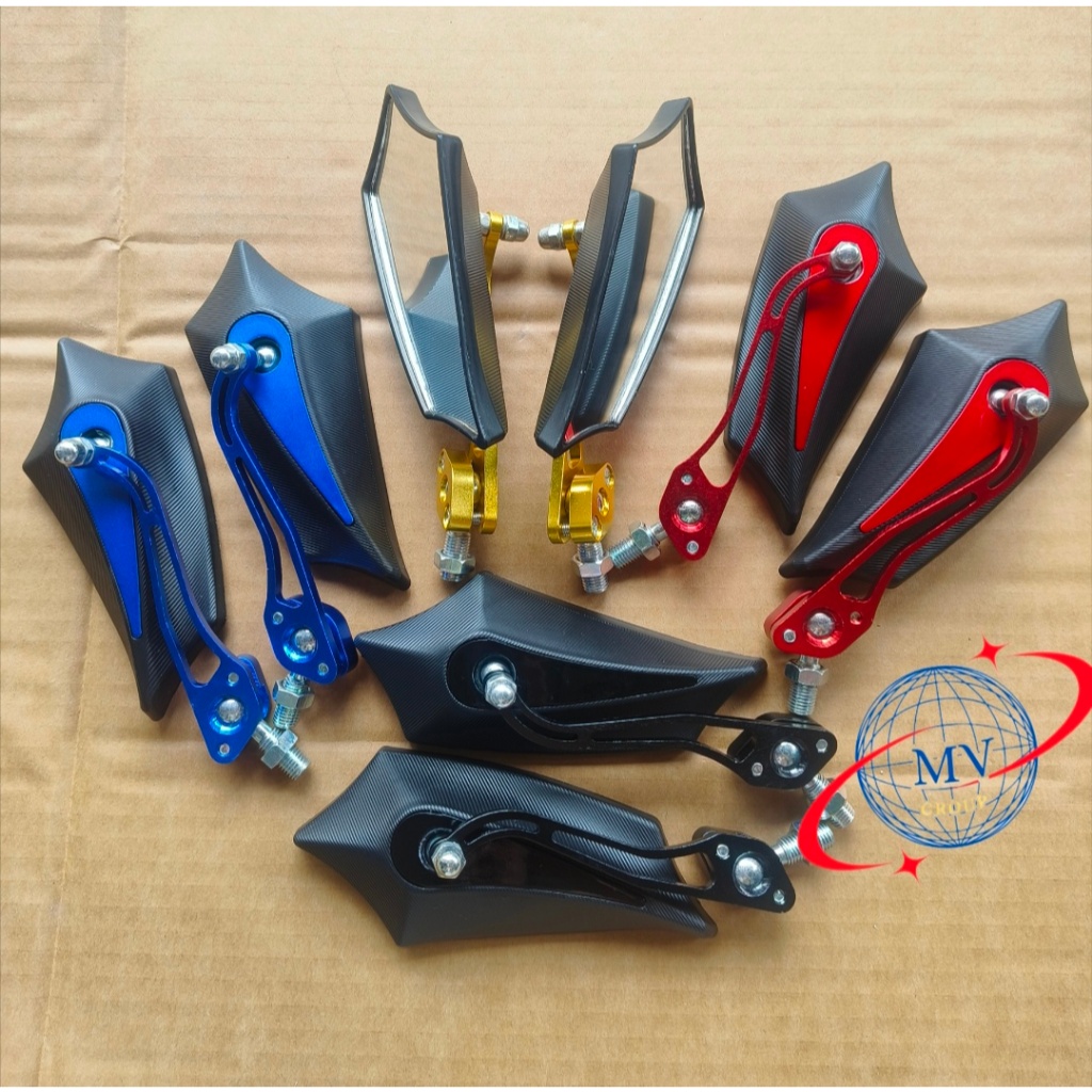 Batman Mirrors Motorcycle Rear View Mirrors Universal Cnc Stem Batman ...