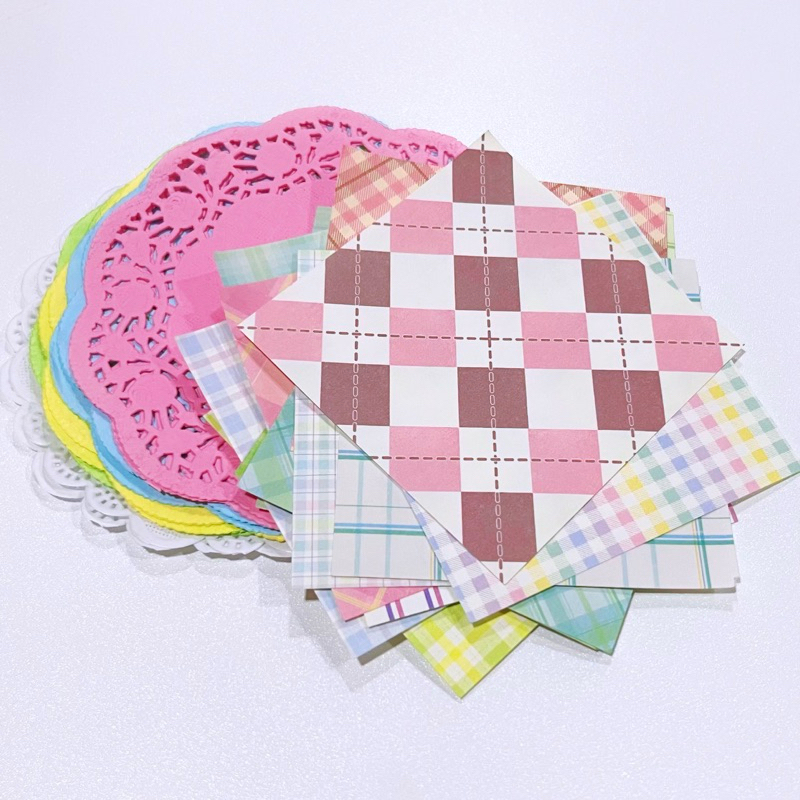 30 sheets of Grid Paper Doilies Soft Pastel Color Paper for Journaling ...