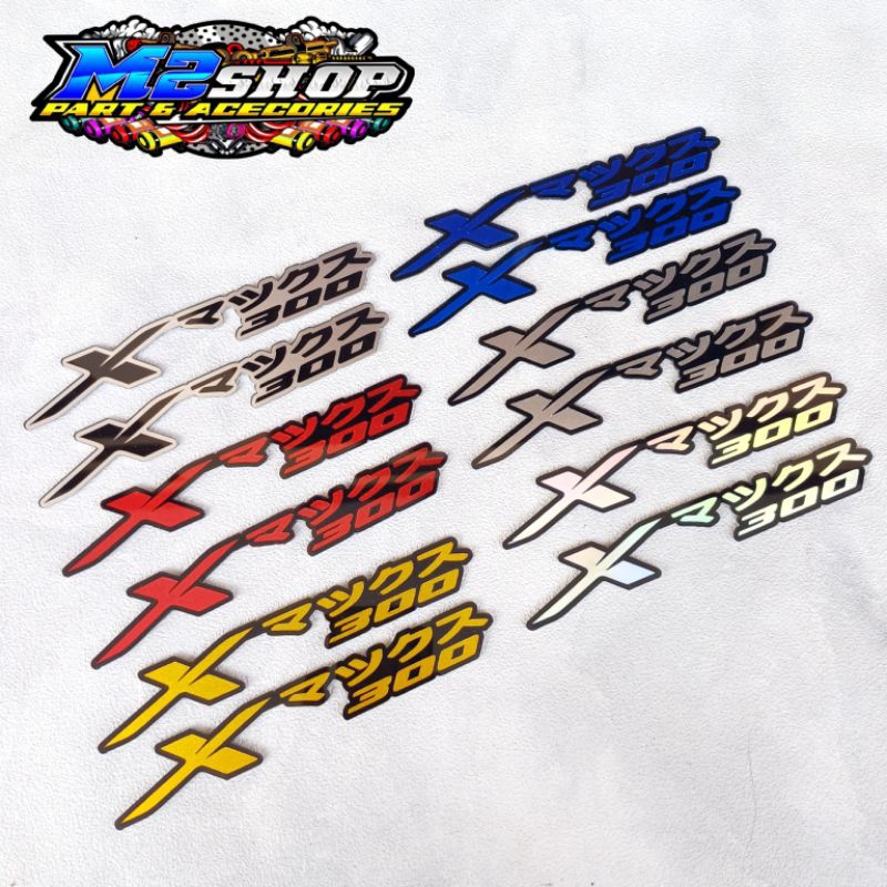 Embossed emblem Yamaha XMAX 300 Japan 3s acrylic emblem 2mm free double ...