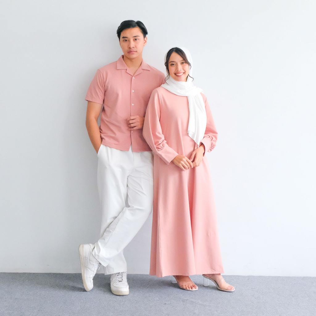 KEMEJA Isla Maja Family Peach White - Family Eid Clothing Set - Couple ...