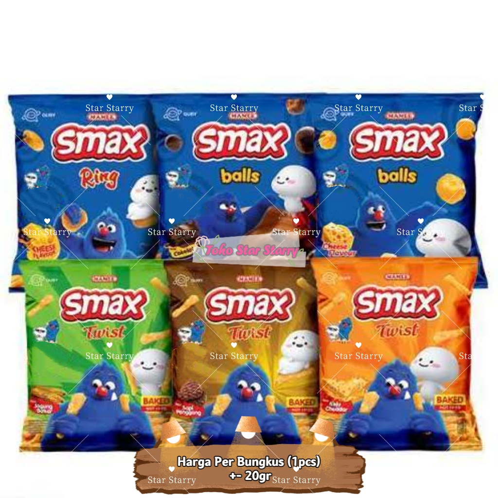 [Per Pack] SMAX RING CHEESE 20GR | Smax CHEESE RING | Halal BABY ...