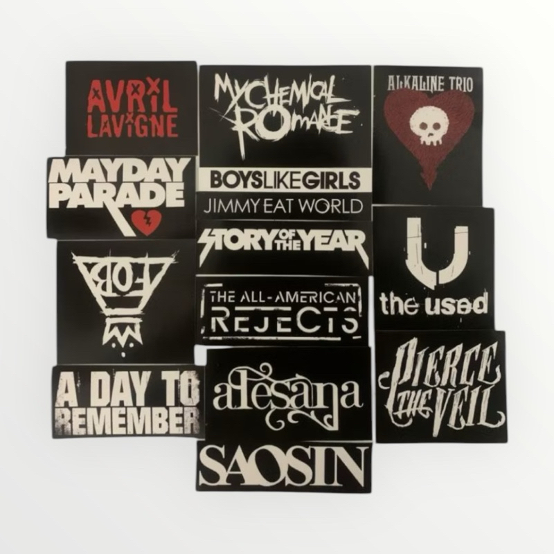 Sticker Pack Band Emo / Screamo (MCR, The Used, Mayday Parade, Fall Out ...