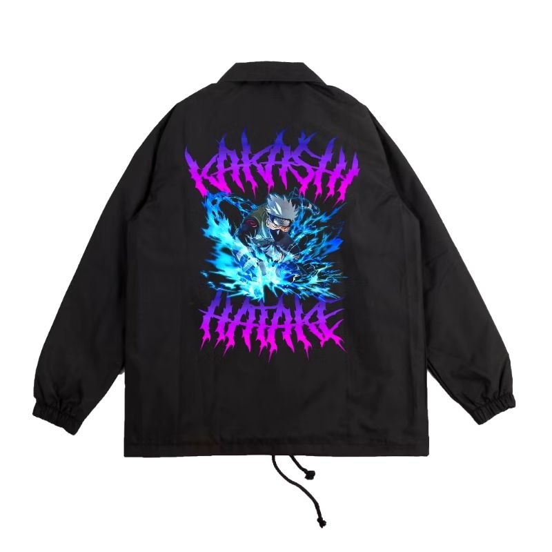 Naruto Hatake Kakashi Anime Coach Jacket - Windbreaker Coach Jacket ...