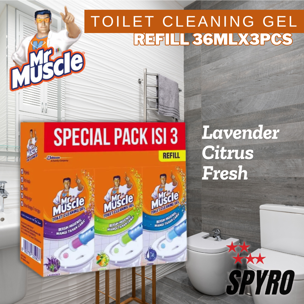 Mr Muscle Toilet Cleaning Gel 3 in 1 REFILL Special Pack | Shopee Malaysia