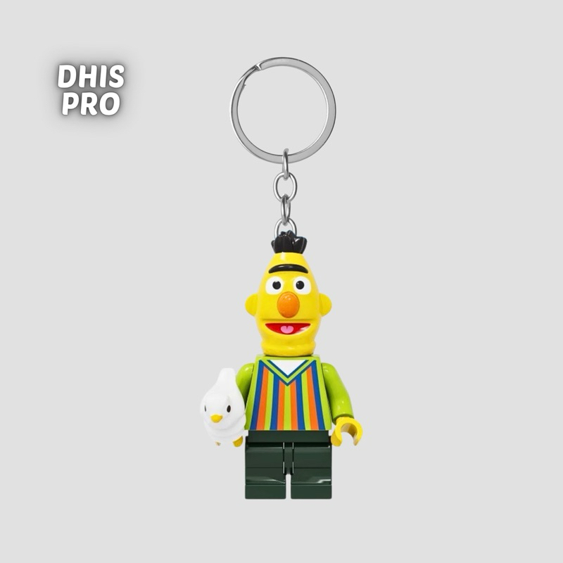 GANTUNGAN Dhis Project LEGO Minifigure Bert Sesame Street Keychain | Shopee Malaysia