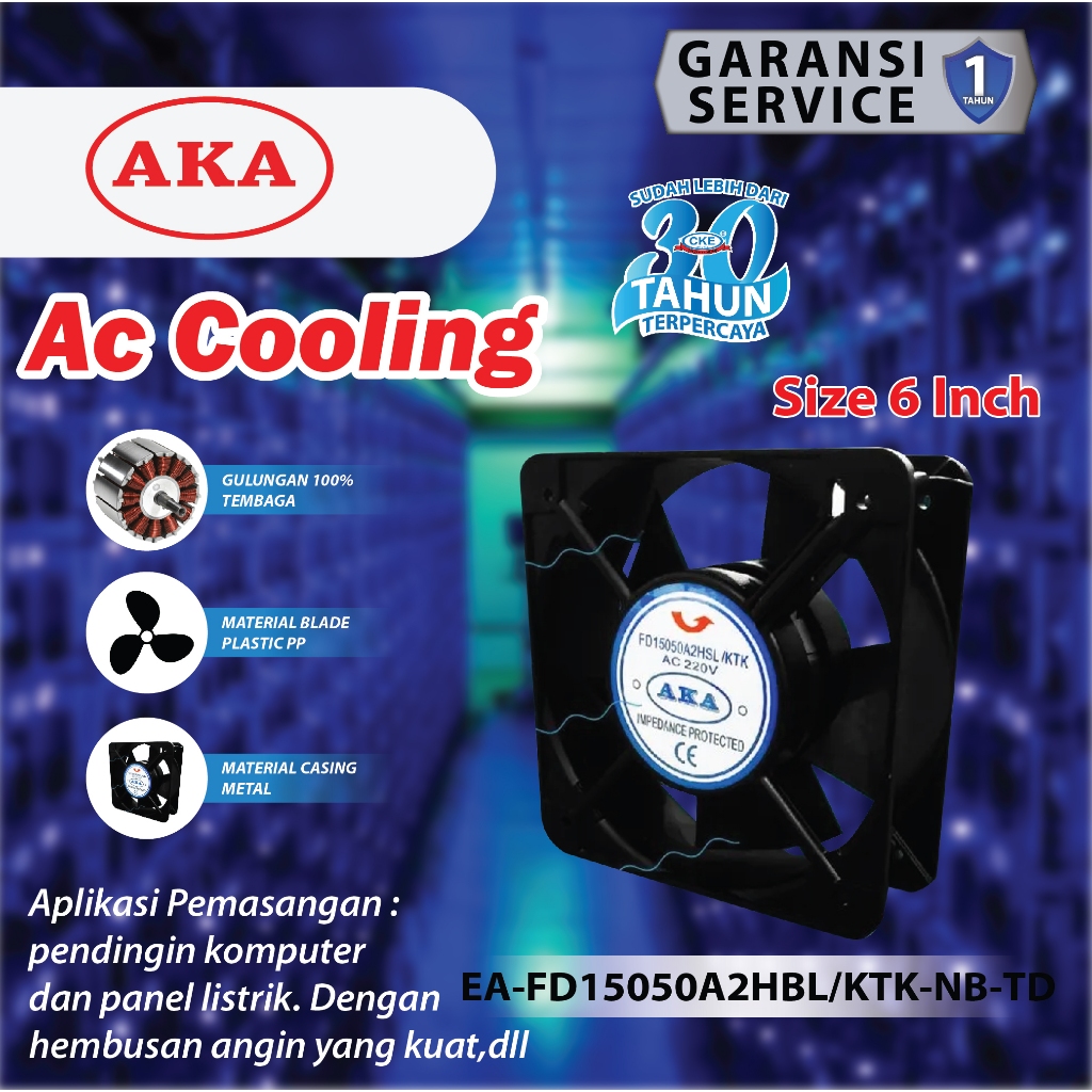 Blower Cooling Fan Panel Box 15CM 6 Inch Partition Fan 220V AC | Shopee ...