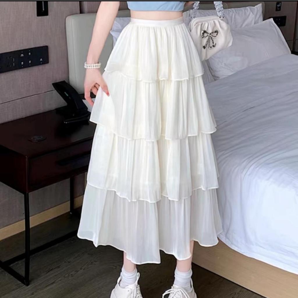 HEIDI FOUR-LAYER CERUTY SKIRT 4 MAXI SKIRT RUFLA RUFFLE REMPE FULL MIDI ...