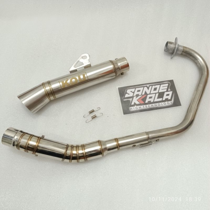 Tmx 125/150 Skygo 125/150 Bajaj Ct100 Open Pipe stainless KOU Super ...