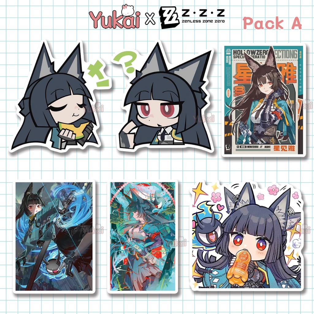 Miyabi Zenless Zone Zero (ZZ) Premium Stickers - Waterproof Anime ...