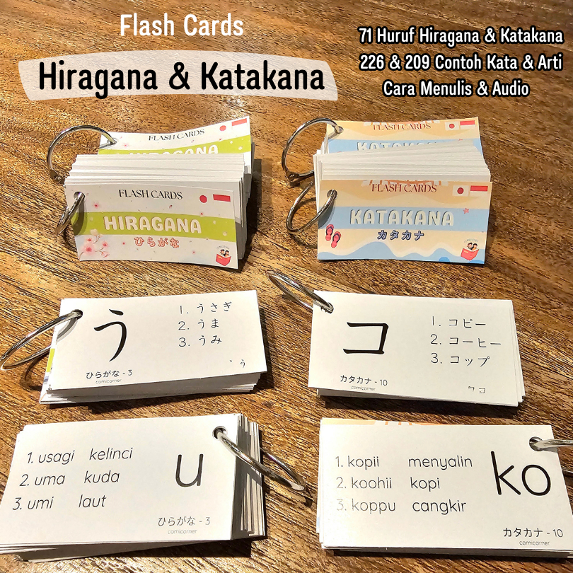 Hiragana and Katakana Flash Cards Beginner Japanese | Shopee Malaysia