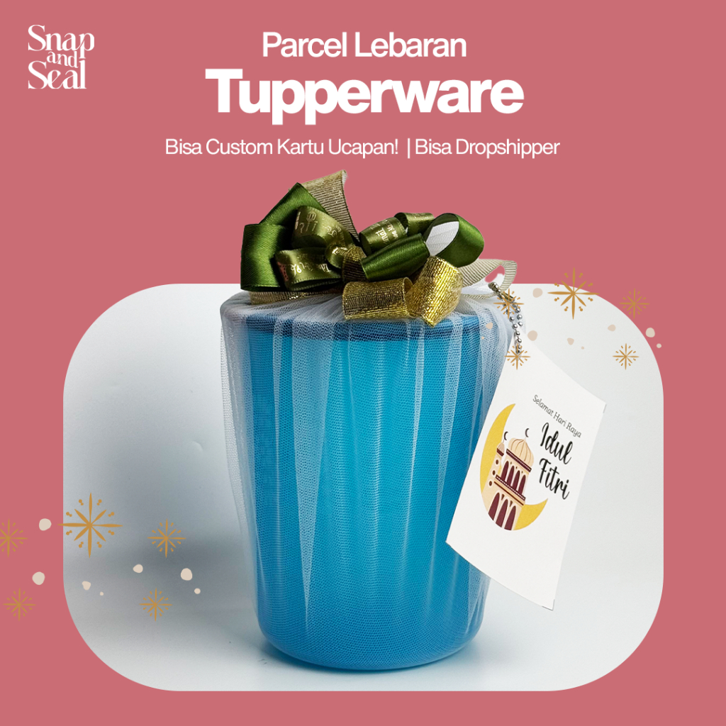 Parcel HAMPERS LEBARAN TUPPERWARE 2025 MOSAIC CANISTER 1.2 LITER CAN ...
