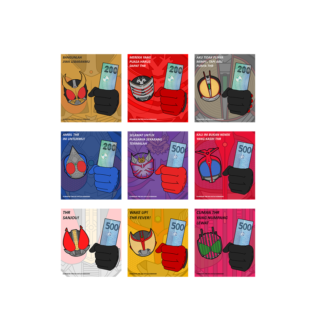 Unique Eid Envelope with Kamen Rider Tokusatsu Theme | Shopee Malaysia