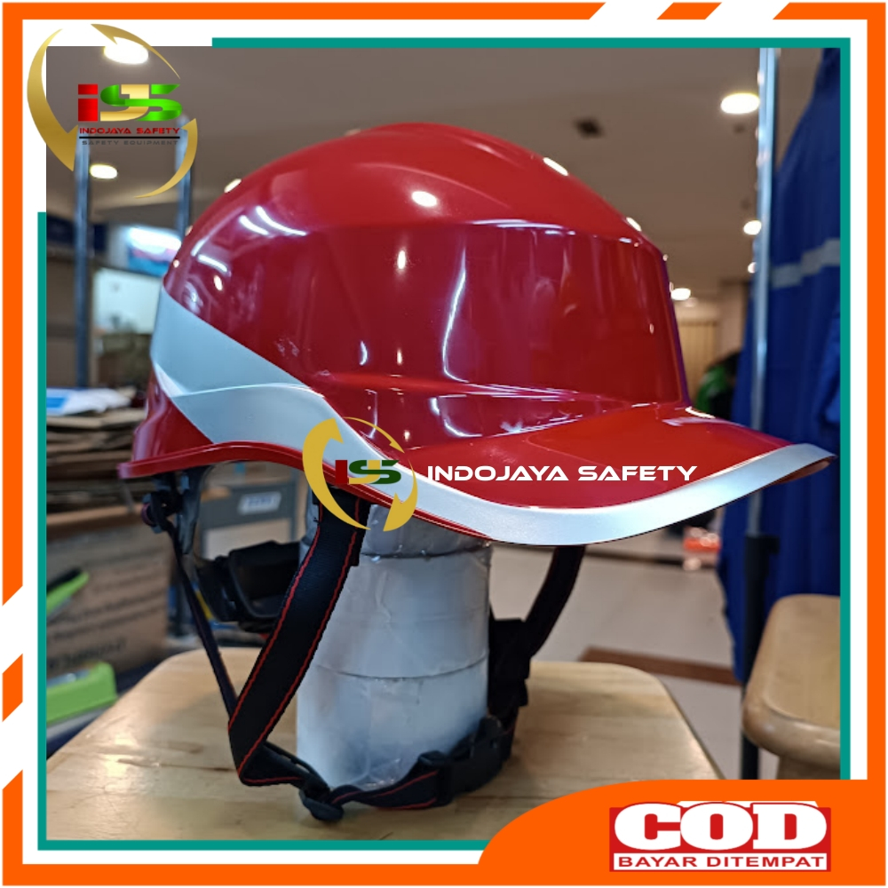 MERAH Fastrack Red ABS MSA Baseball Safety Helmet - SNI Project Safety ...