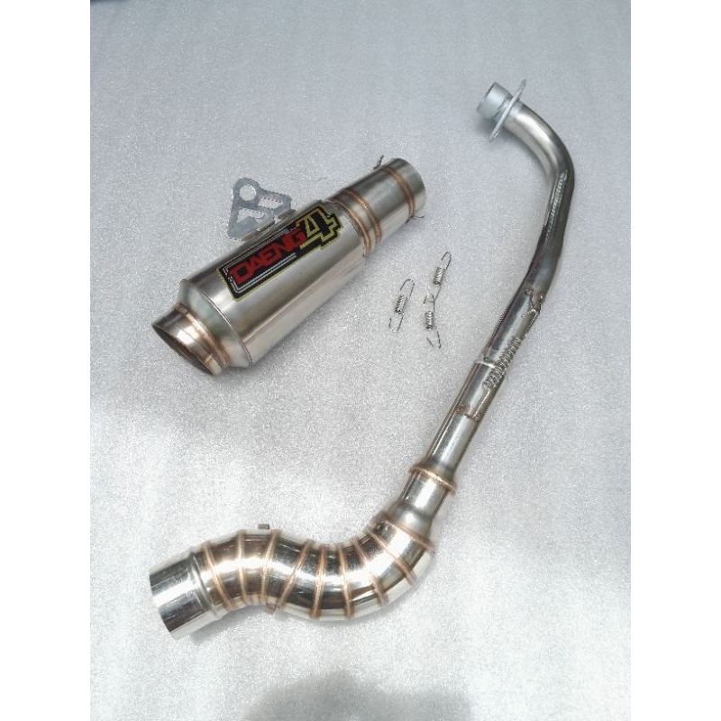 Daeng sai4 Pipe canister conical open specs exhaust Pipe for Wave 125 ...