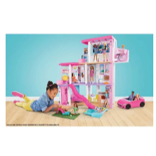 Barbie Dreamhouse with Pool, Slide, Elevator, Lights & Sounds Playset ...