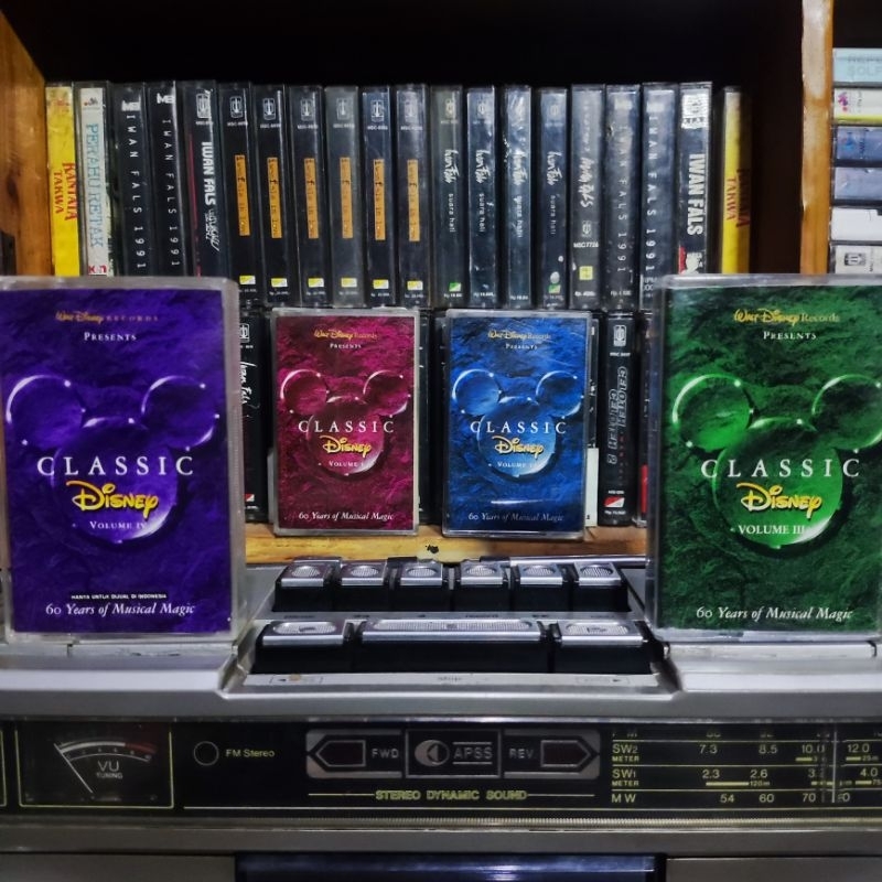Tape Cassette - Classic Disney (Package) - Vol 1 2 3 4 - 60 Years Of ...