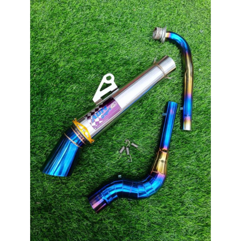 Aun Pipe canister contour open specs exhaust Pipe for Wave 125 Xrm 110/ ...