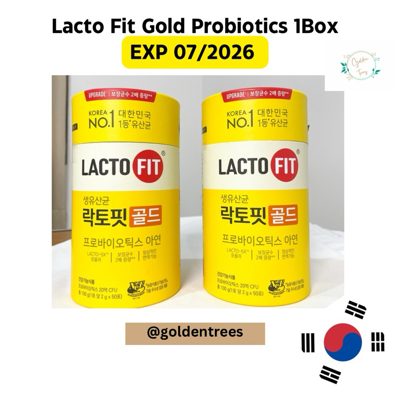 Lacto Fit Gold Probiotics 1 Box contains 50 Original Korea | Shopee ...