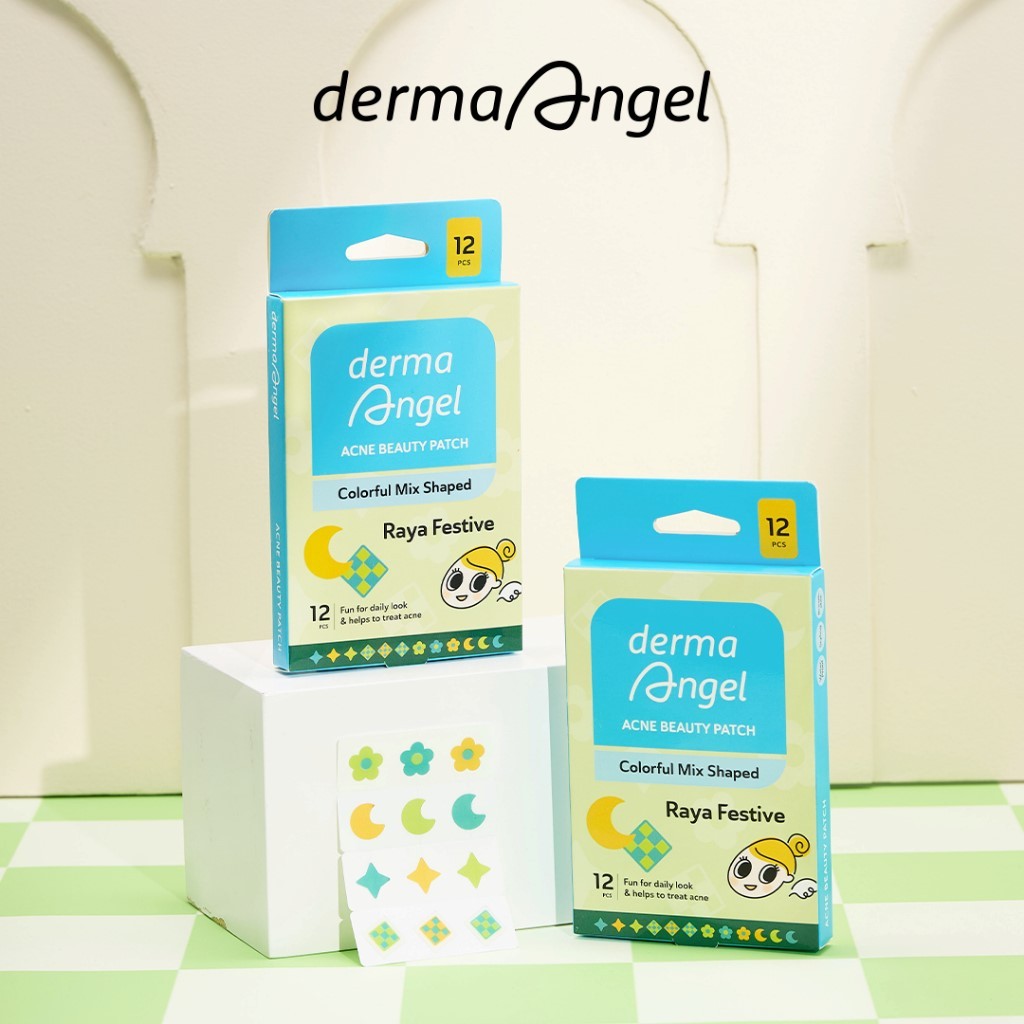Derma Angel Acne Beauty Patch Raya Festive - Colorful Mix Shaped 12pcs ...
