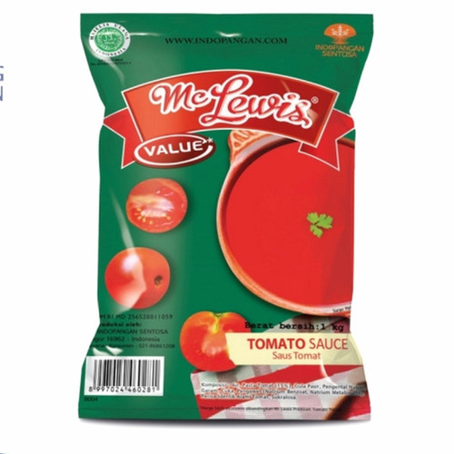 MC LEWIS VALUE Tomato Sauce 1 Kg Pouch | Shopee Malaysia