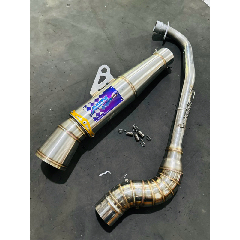 Aun pipe canister contour open specs exhaust pipe for Wave 125 Xrm 110/ ...