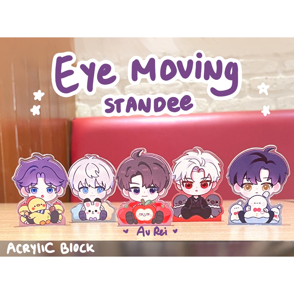 Lads Eye moving standee | Love and deep space Acrylic block keychain ...