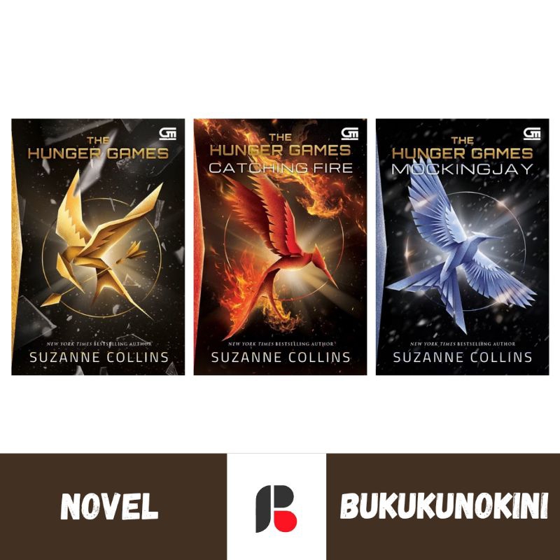 (Original, Sealed) Novel The Hunger Games; Catching Fire; Mockingjay ...