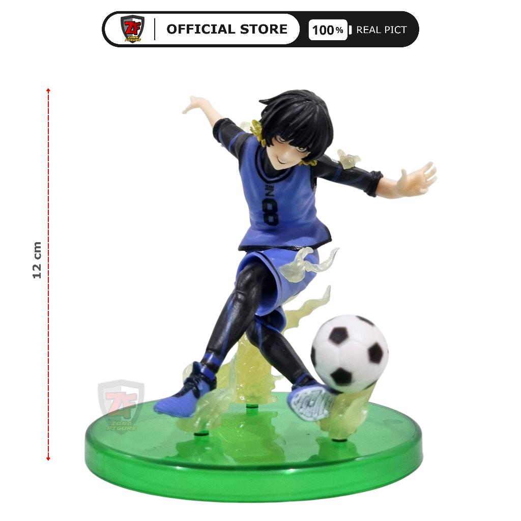 Action Figure Blue Lock Figure Meguru Bachira Blue Lock Display Blue ...