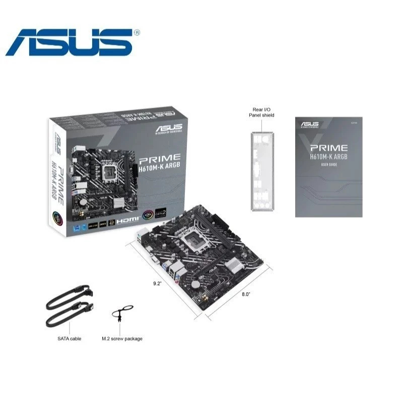 Asus PRIME H610M-K D4 Motherboard (LGA1700, H610, DDR4, USB3.2, SATA3) | Shopee Malaysia