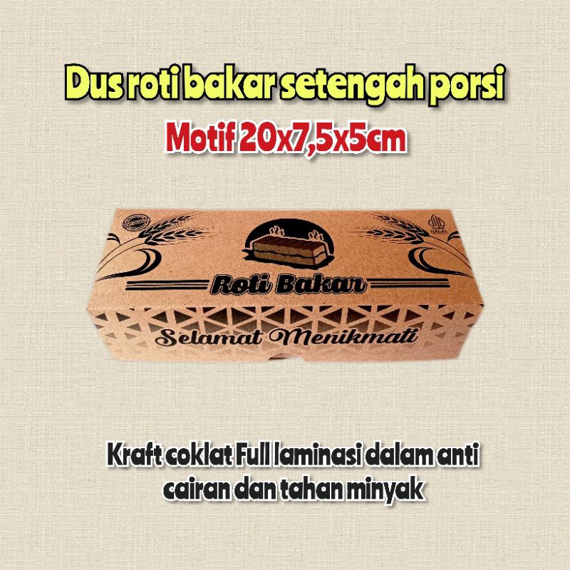 Bandung toast box half a compartment of bread box with toast packaging ...