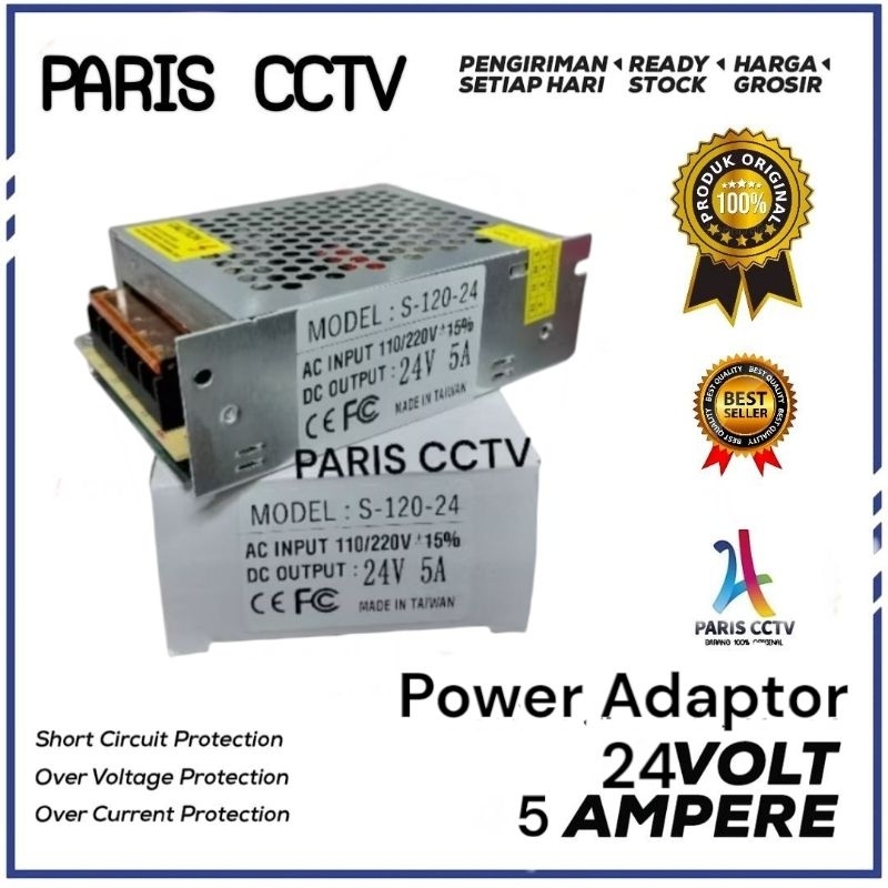 Switching Power Supply PSU 24V 5A High Quality, 24 Volt 5 Ampere SMPS ...