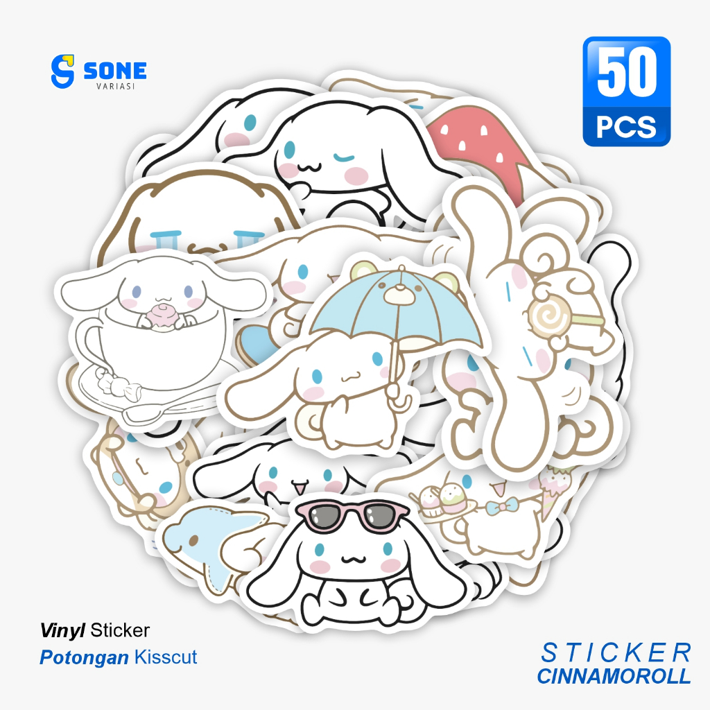 Cinnamoroll Sticker Pack / Animated Cartoon Stickers Paper Vinyl Deco ...