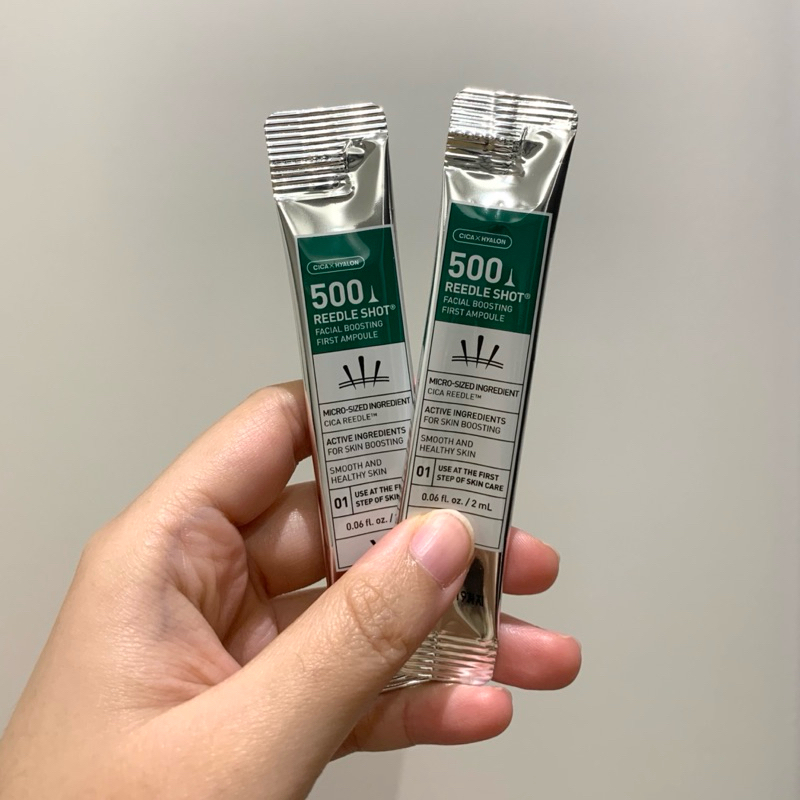 Reedle shot 500 vt cica x hyalon facial boosting first ampoule smooth skin sachet korean ...