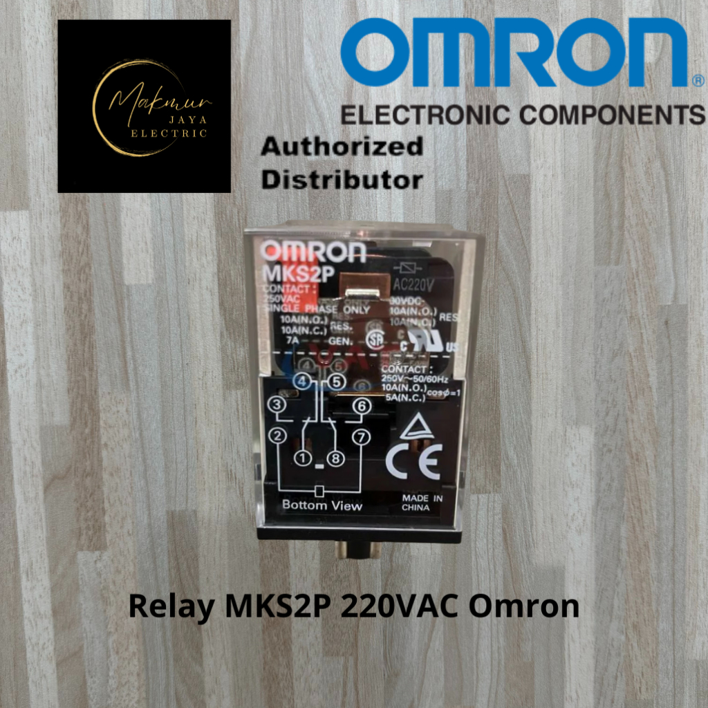Omron MKS2P 220VAC Relay | Relay 2 Pole Coil 220V AC | Omron MKS2P 8 ...