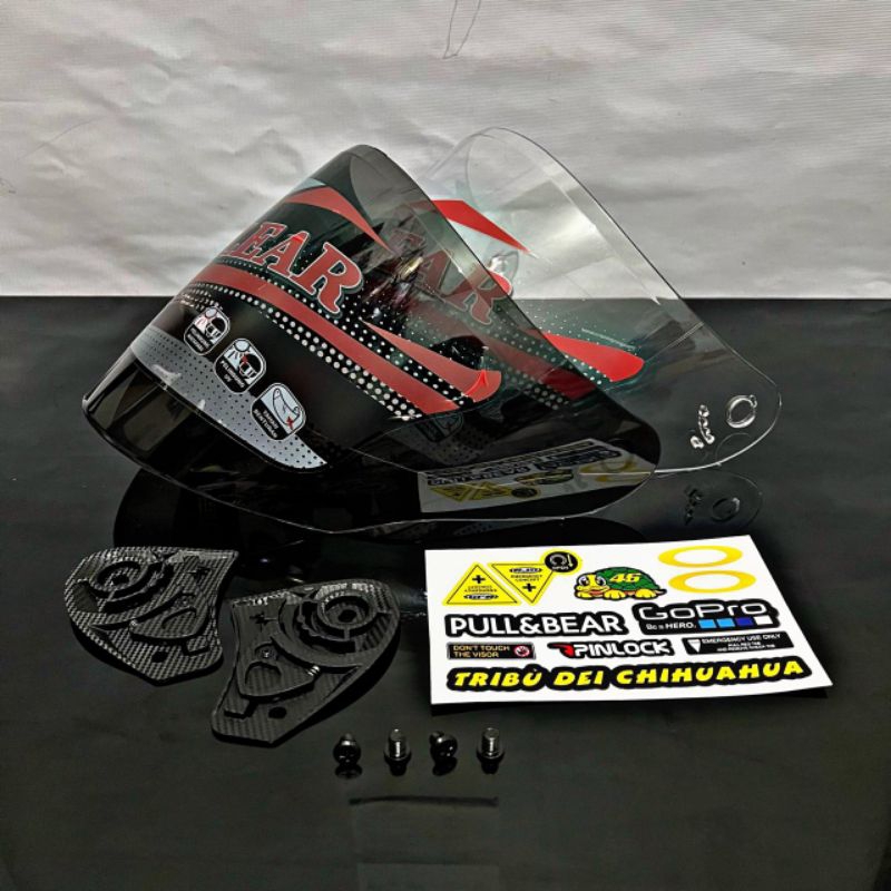 Kyt DJ Maru Galaxy Js Armor HRV maximo Proton Helmet + Rachet | Shopee ...