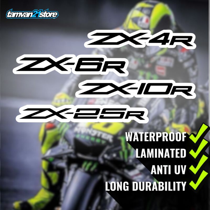 KAWASAKI LOGO STICKER ZX4R ZX6R ZX10R ZX25R | Shopee Malaysia